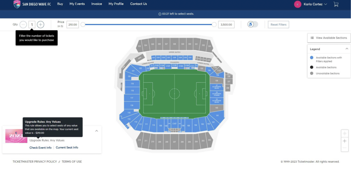 2024 Season Ticket Seat Selection Tutorial - San Diego Wave Fútbol Club