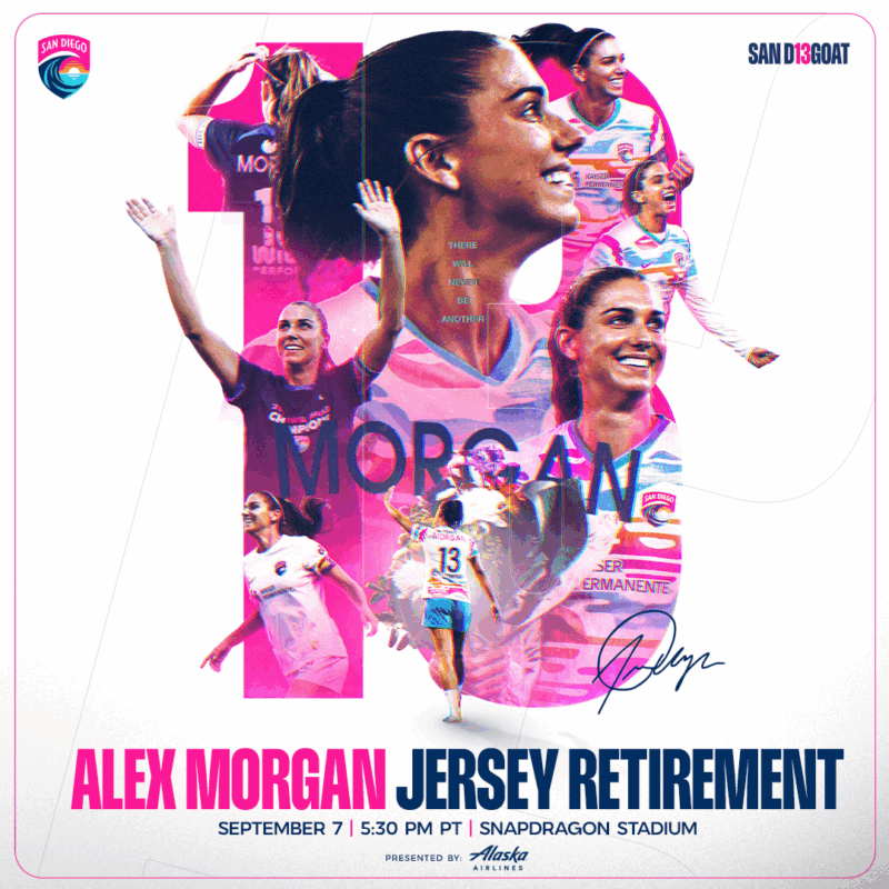 Alex Morgan Jersey Retirement Match - San Diego Wave Fútbol Club
