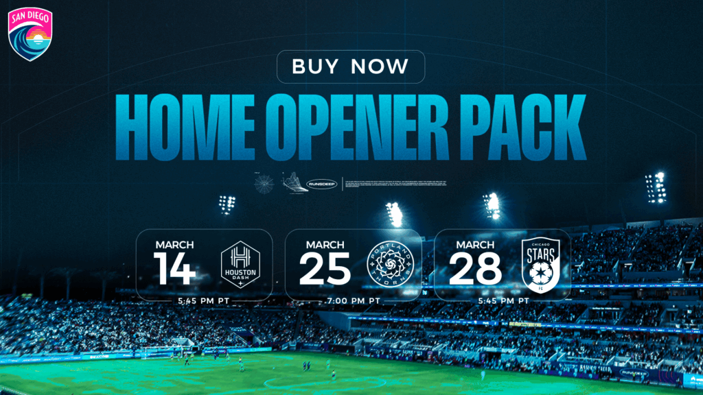 Home Opener Pack - San Diego Wave Fútbol Club